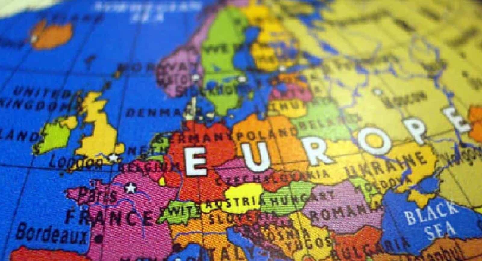 Mapa Da Europa Com Nomes De Países
